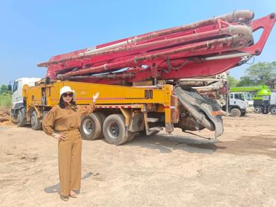 China 14150*2500*3950 Fütterungshöhe 1400mm Gebrauchtbetonpumpe Putzmeister 42m 46m 49m 56m zu verkaufen