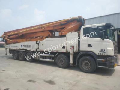 Cina Pompa a scarico di calcestruzzo semi-seco tipo Zoomlion 64m per costruzioni di ingegneria in vendita