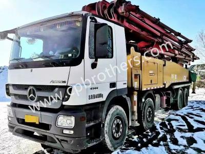 중국 수압 가공 과정 콘크리트 펌프 모바일 파이프 라인 56m 붐 펌프 2019 년 판매용