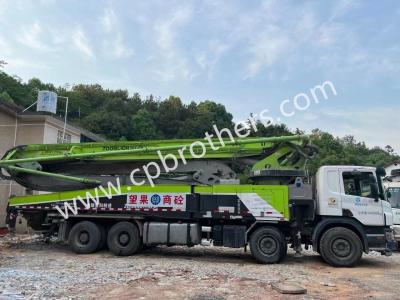 중국 2018 Zoomlion 56m 트럭에 장착된 콘크리트 붐 펌프 진동 폭 2.6mm 판매용