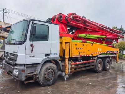 중국 반 건조 샷 콘크리트 유형 사용 된 콘크리트 붐 펌프 43m 수압 가공 과정 판매용