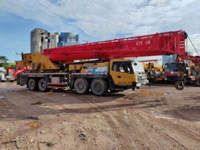 중국 80톤 트럭에 장착된 건설 장비용 망원경 크레인 2018 Terrian 모바일 크레인 판매용