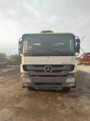 중국 녹색 2012 Zml 52m 벤츠 트럭에 콘크리트 펌프 콘크리트 붐 펌프 사용 된 무거운 장비 판매용