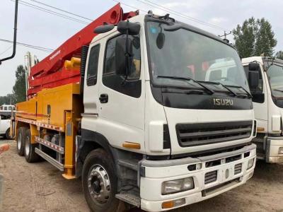 China 2009 Putzmeister 38 Truck Betonpomp Vibratie Amplitude 2.6mm 33000kgs voor Benefit Te koop