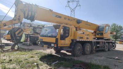 중국 50톤의 테리안 이동 크레인 건설 기계 트럭에 장착된 망원경 크레인 판매용