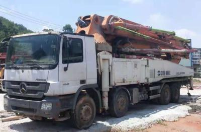 China 180m 178 Productivity Semi-Dry Truck Mounted Concrete Boom Pump with Concrete Cylinder for sale