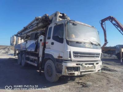 중국 조밀리온 47m 트럭 장착 펌프 반 건조 샷 콘크리트 유형 콘크리트 펌프 저렴한 가격 판매용