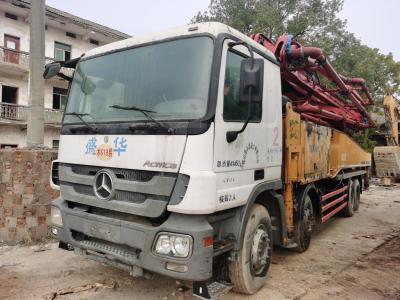 중국 2014 사용 된 콘크리트 붐 펌프 52m 메르세데스 벤츠 SY5419THB 예비 부품 포함 판매용