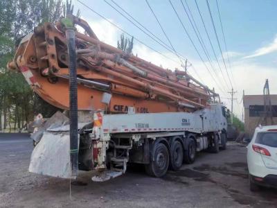 중국 오렌지 구조 실린더 타입 2012 중고 Cifa 60m 사용 된 콘크리트 펌프 트럭 판매용