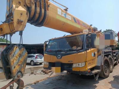중국 건설기계 80톤 트럭에 장착된 망원경 크레인 판매용