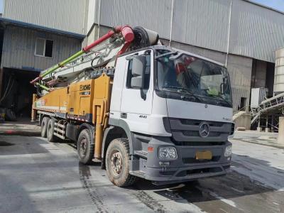 중국 HB58V 2019 Xg 58m 진동 폭 2.6mm를 위한 중고 콘크리트 붐 펌프 파이프 라인 판매용