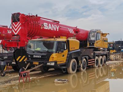 중국 2014 SY 125T 트럭 크레인 5 크레인 지브와 함께 모든 지형 크레인 판매용