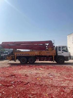 중국 오렌지 37m 무거운 장비 콘크리트 붐 펌프 트럭 2011년 43000kg 용량 판매용