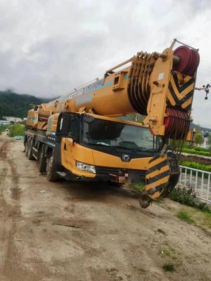 중국 110톤 트럭 크레인 트럭에 장착된 망원경 크레인 테리안 이동 크레인 들어올림 장비 노란색 판매용