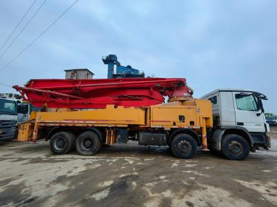 중국 34800kgs 반 건조 샷콘크리트 2012 Putzmeister 46m 콘크리트 펌프 트럭 대형 프로젝트 판매용