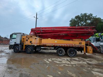 중국 수압 가공 과정 빨간색 2012 Putzmeister 46m 콘크리트 펌프 트럭 Arrtactive 판매용