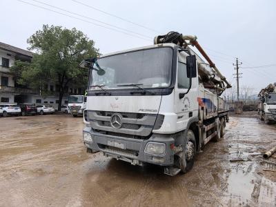 중국 구조 실린더 타입 33000kgs 중장비 줌밀리온 47m 사용 된 콘크리트 붐 펌프 판매용