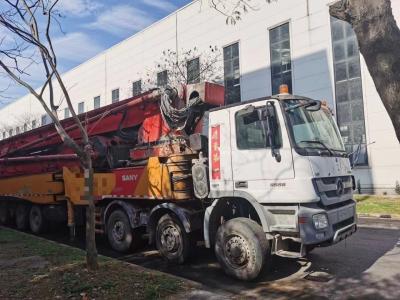 중국 2013 Sy 72m 콘크리트 붐 펌프에 MB 트럭 진동 진폭 2.6mm 당신의 제품 판매용