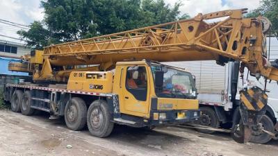 중국 2012 Xg Qy50-2 50t 트럭 크레인 모바일 크레인 리프팅 크레인 오렌지 색상 4 샤프트 번호 판매용