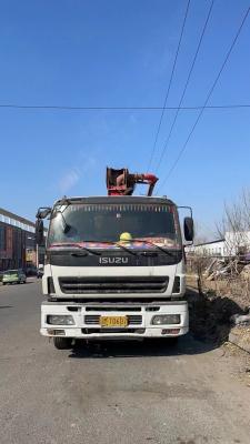 중국 38m 빨간색 사용 된 Putzmeister 메르세데스 벤츠 차시 건설용 콘크리트 펌프 트럭 판매용