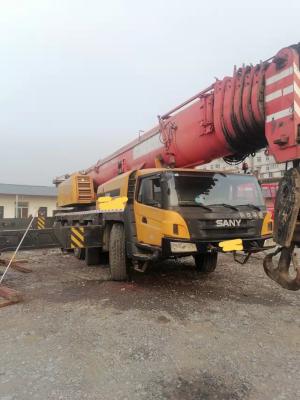 중국 사용된 12 년 Sy 220 톤 62 미터 상태 3 트럭 크레인 최대 들어올림 무게 16t 판매용