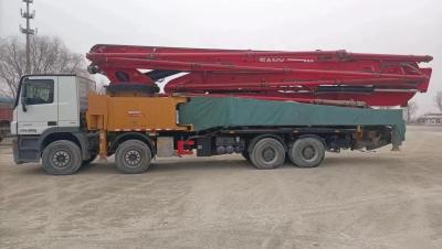 중국 2019 중고장비 56m 콘크리트 펌프 트럭 반 건조 샷 콘크리트 예비 부품 유효 판매용