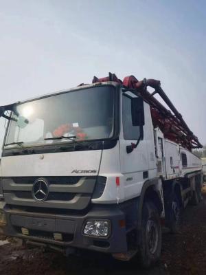 중국 좋은 상태 2011 Putzmeister 56m 사용 된 콘크리트 붐 펌프 트럭 반 건조 샷 콘크리트 유형 판매용