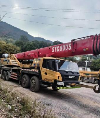 중국 2017 Stc750s 75t 트럭 크레인 사용 크레인 5 팔 크레인 지브 최대 들어올림 높이 40m 판매용