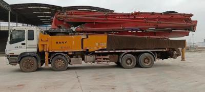중국 반 건조 샷 콘크리트 타입 레드 2013 52m Sy 콘크리트 펌프 MB 트럭 콘크리트 붐 펌프 판매용