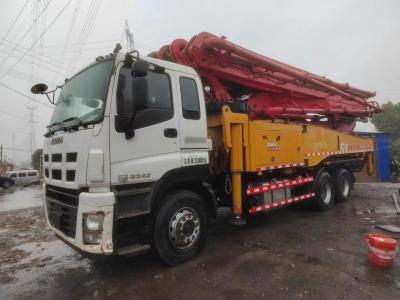 중국 2018 49m Sy 콘크리트 펌프 Isu. Zu 트럭 콘크리트 붐 펌프 중장비 빨간색 판매용