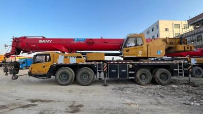 China 80 Tons Mobile Truck Crane Good Condition 21 Year Sy Shaft Number 4 Crane Jib Five-Arm for sale