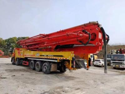 중국 2020 년 볼보 차시와 사용 된 47M 콘크리트 펌프 트럭으로 67m 콘크리트 배치 공장 판매용