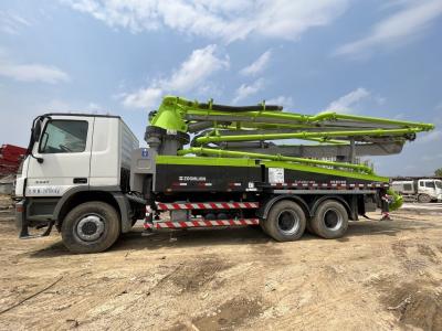중국 녹색 2015 Zoomlion 38m 사용 된 콘크리트 펌프 메르세데스 벤츠 높은 생산성 판매용