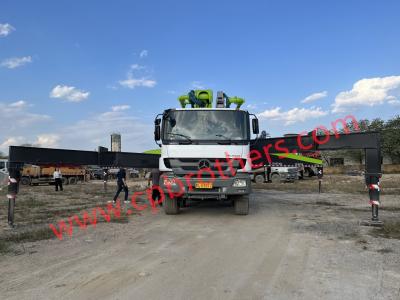 중국 56m Zoomlion 벤츠 기계 콘크리트 배치 붐 중고 콘크리트 펌프 갱신 판매용