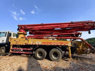 China 38m Heavy Equipment Used Concrete Pump Truck with Semi-Dry Shotcrete Type Sale for sale
