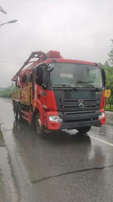 중국 높은 생산성 준 건조 샷 콘크리트 타입 43m 건설용 콘크리트 믹서 트럭 판매용