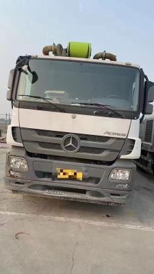 중국 53000kgs 사용 된 콘크리트 펌프 트럭 메르세데스 벤츠 차시 2019 콘크리트 붐 펌프 63m 판매용