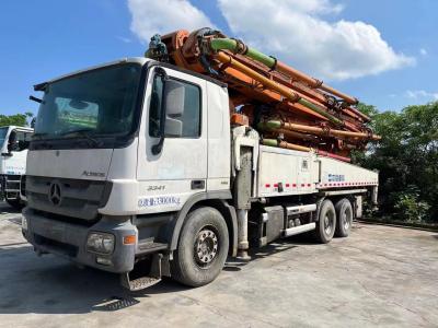 China Zoomlion 49m Used Concrete Pump Truck Concrete Mixer Machine Truck Mounted Pump 2014 for sale