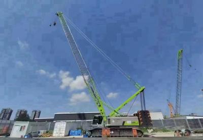 China High Efficiency Green 200 Ton Crawler Crane Two Arm Jib With 15.1*3.99*4m Size for sale
