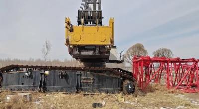 China Red and Yellow Used Large Sy Crawler Crane 650 Tons Professional Construction Machinery for sale
