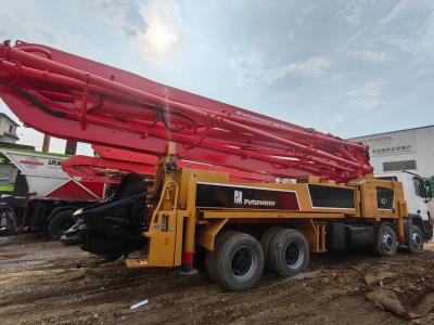 China Mundo Putzmeister 42m bomba de concreto caminhão bomba bomba de concreto bomba semi-seca estrutura de betão à venda