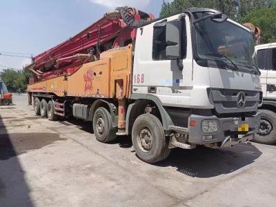 China 62m bomba de concreto vermelho Mercedes Benz Usado caminhão de bomba de concreto com peças de reposição à venda