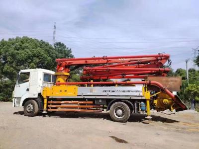 China 2014 Sy 25m Equipamento da máquina de bomba de concreto usado Caminhão de bomba de concreto em vermelho à venda