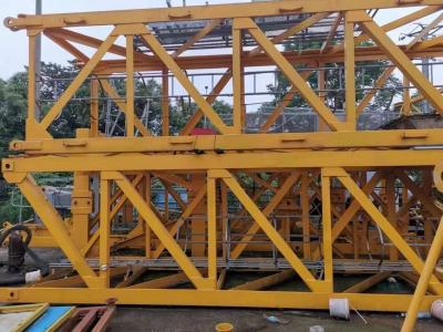 China Maximum Lifting Height 50-100m Assembled Used Tower Crane 6016-10 with 36b Section for sale