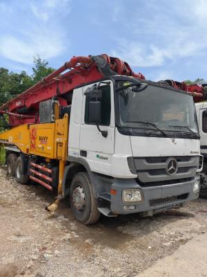 중국 사용 된 콘크리트 붐 펌프 메르세데스 벤츠 기계 장비 2013 Sy 49m 건설 트럭 판매용