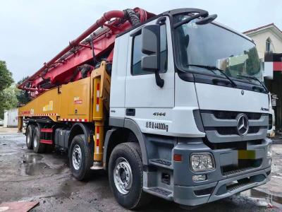 중국 2019 sy 56m 콘크리트 펌프 반 건조 샷크레트 타입 경쟁력있는 벤츠 차시 판매용