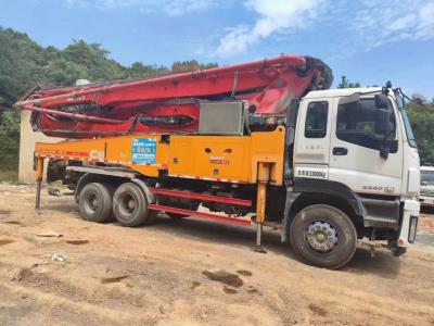 중국 사용 된 콘크리트 펌프 트럭 47m 반 건조 샷 콘크리트 및 수압 가공 과정 판매용