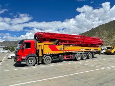 중국 14150*2500*3950 진동 폭 2.6mm 2021 Sy 67m 슈퍼 롱 붐 콘크리트 펌프 트럭 판매용