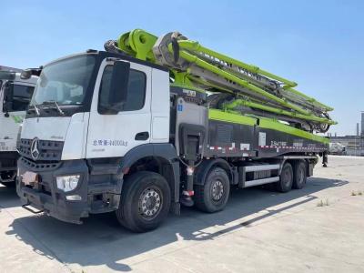 China 62m Zoomlion Concrete Pump Truck on Mercedes-Benz Truck with Vibrating Amplitude of 2.6mm for sale