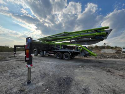 China Used 56m High Speed Zoomlion Concrete Pump Truck Pump For Top Renovated Condition for sale